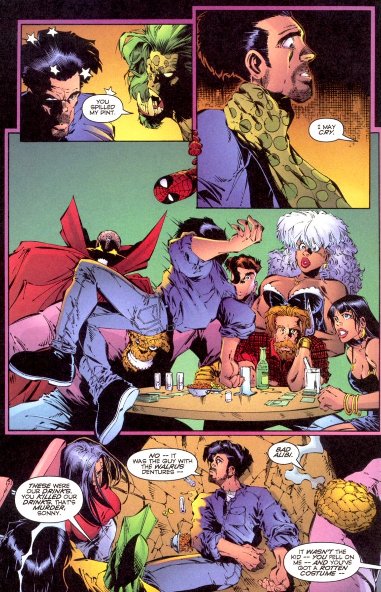 Daily Spawn Archive on Twitter: "Spawn makes an appearance in DV8 #2 (1996). Art by @humberto ...