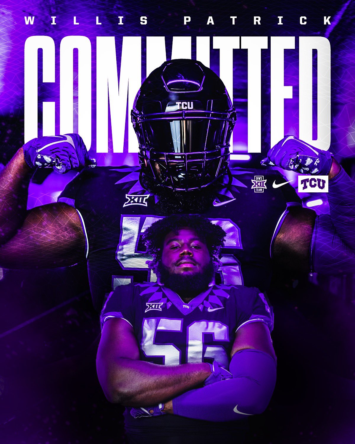 Willis Patrick on Twitter: "Home 💜. #GoFrogs https://t.co/RQ3cr1c3Ha" / Twitter