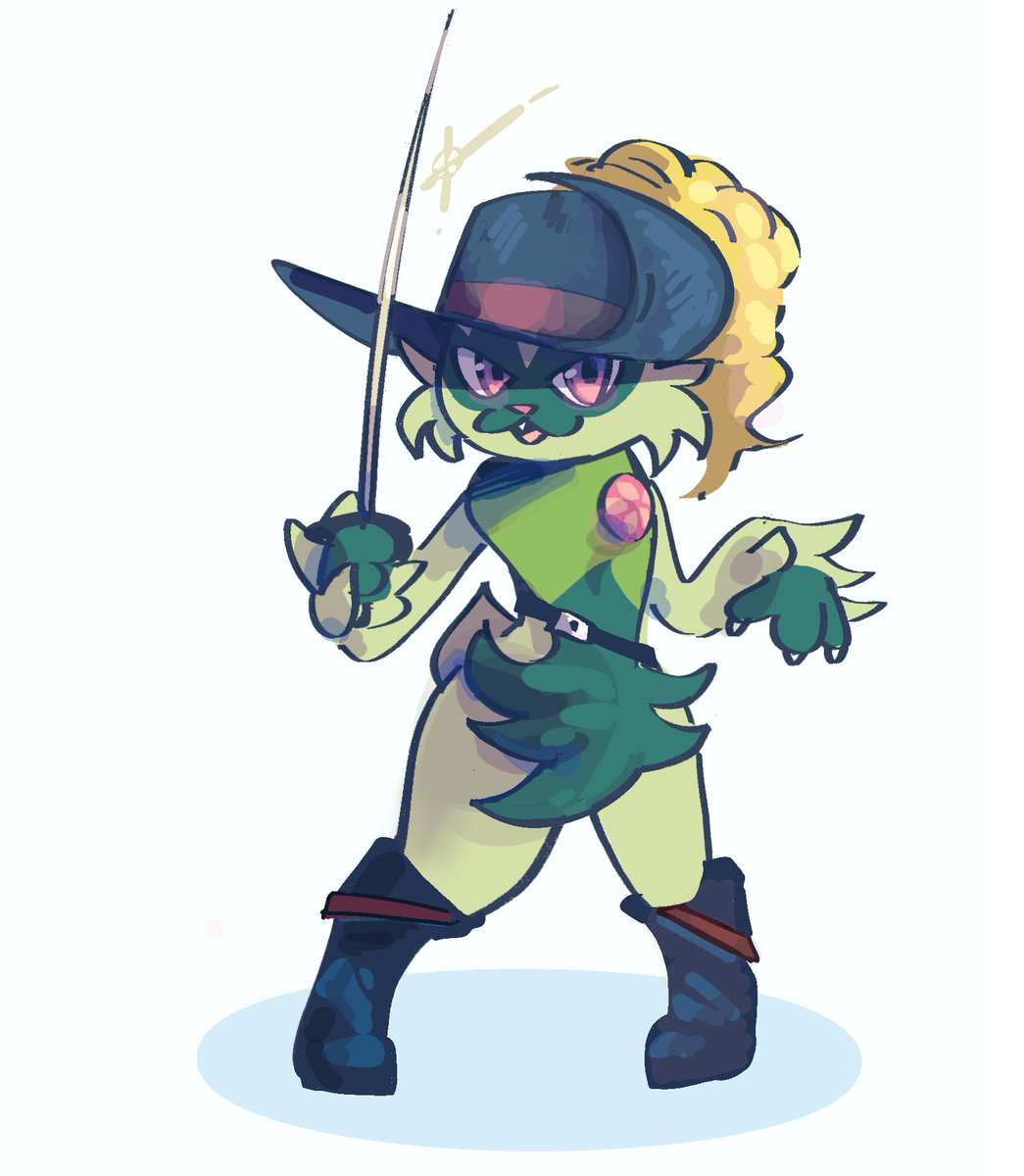 「Floragato + Puss in Boots 」|🏳️‍⚧️muoiのイラスト