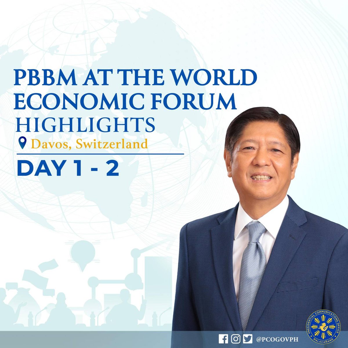 Presidential Communications Office on Twitter: "Sa kanyang pag-alis para sa World Economic Forum ...