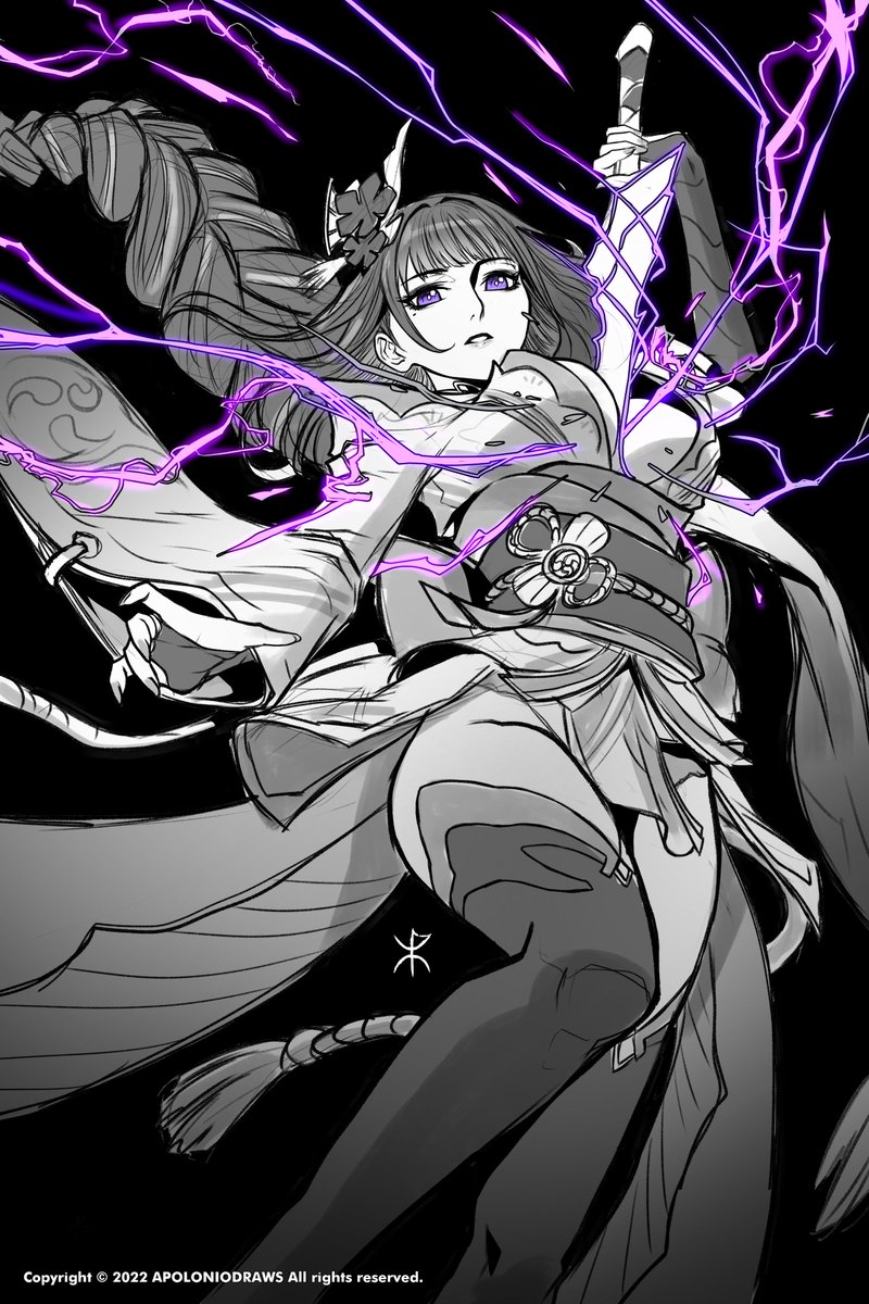 hourly raiden ei on Twitter: "RT @apoloniodraws: Raiden Shogun"