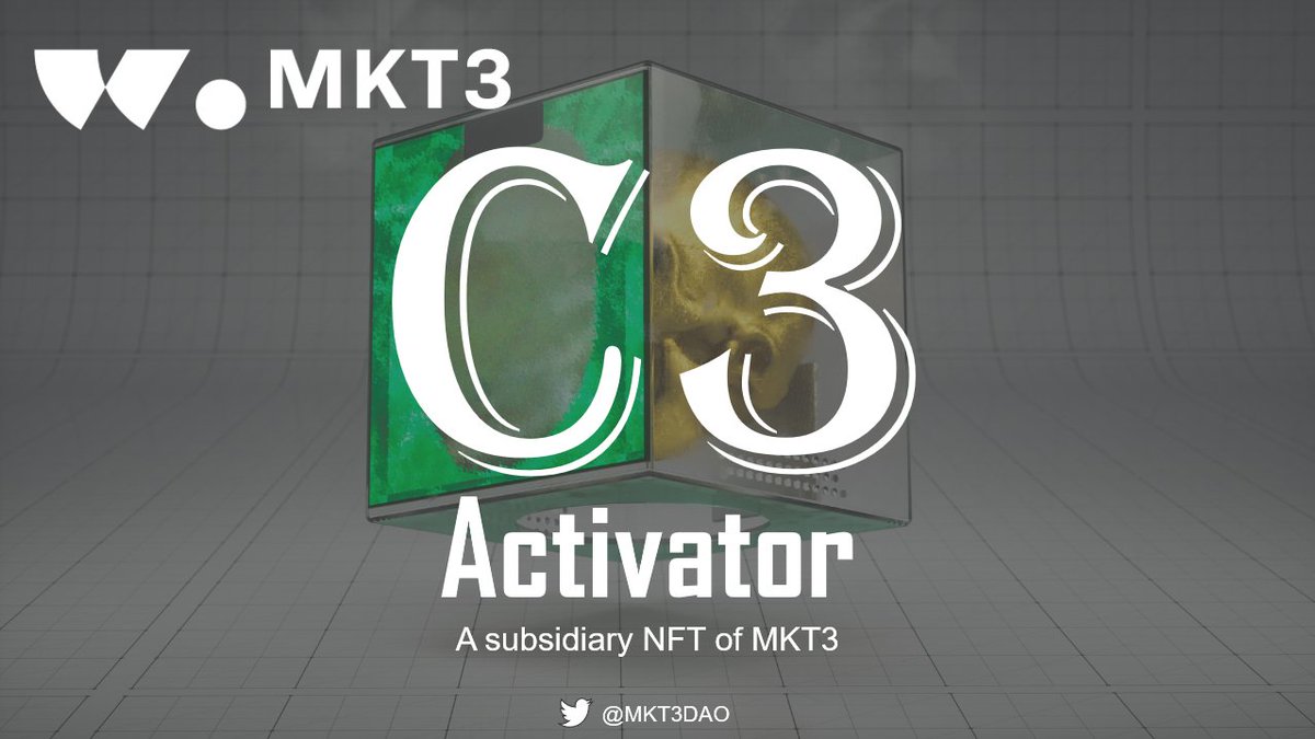 timers.bnb🔱🌎 on Twitter: "RT @MKT3DAO: 🌊#MKT3 Series #NFT 🃏Activator #C3 is a first subsidiary # ...