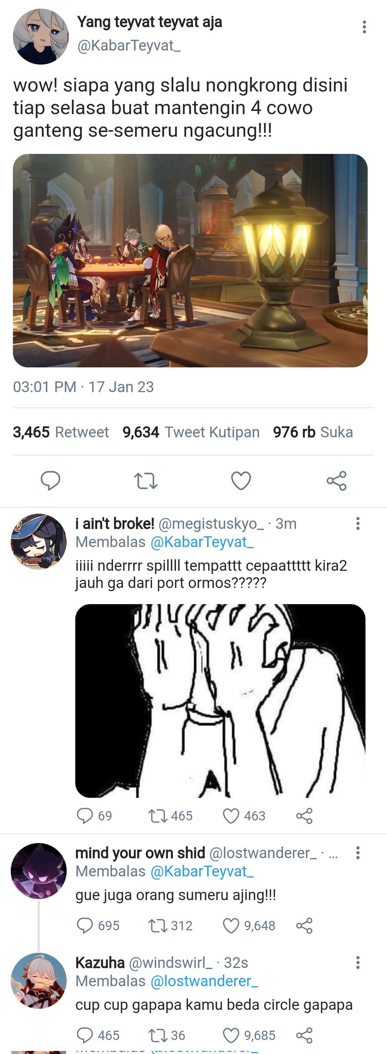 TOPUP MURAH 📌 PAKE CW TW YANG BENAR on Twitter: "one tweet au! semi lokal bxb // kaveh x haitham ...