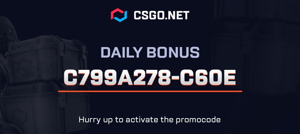 CSGO.net on Twitter: "Hello ⚡ New secret code is here! Activate it on Daily Bonus page: https ...