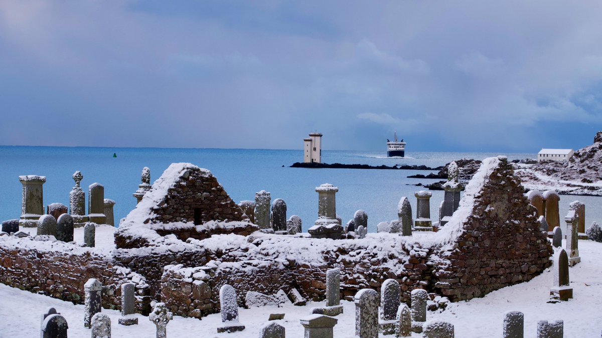 The ruins of the medieval chapel of St Nechtan in the old Kilnaughton ...