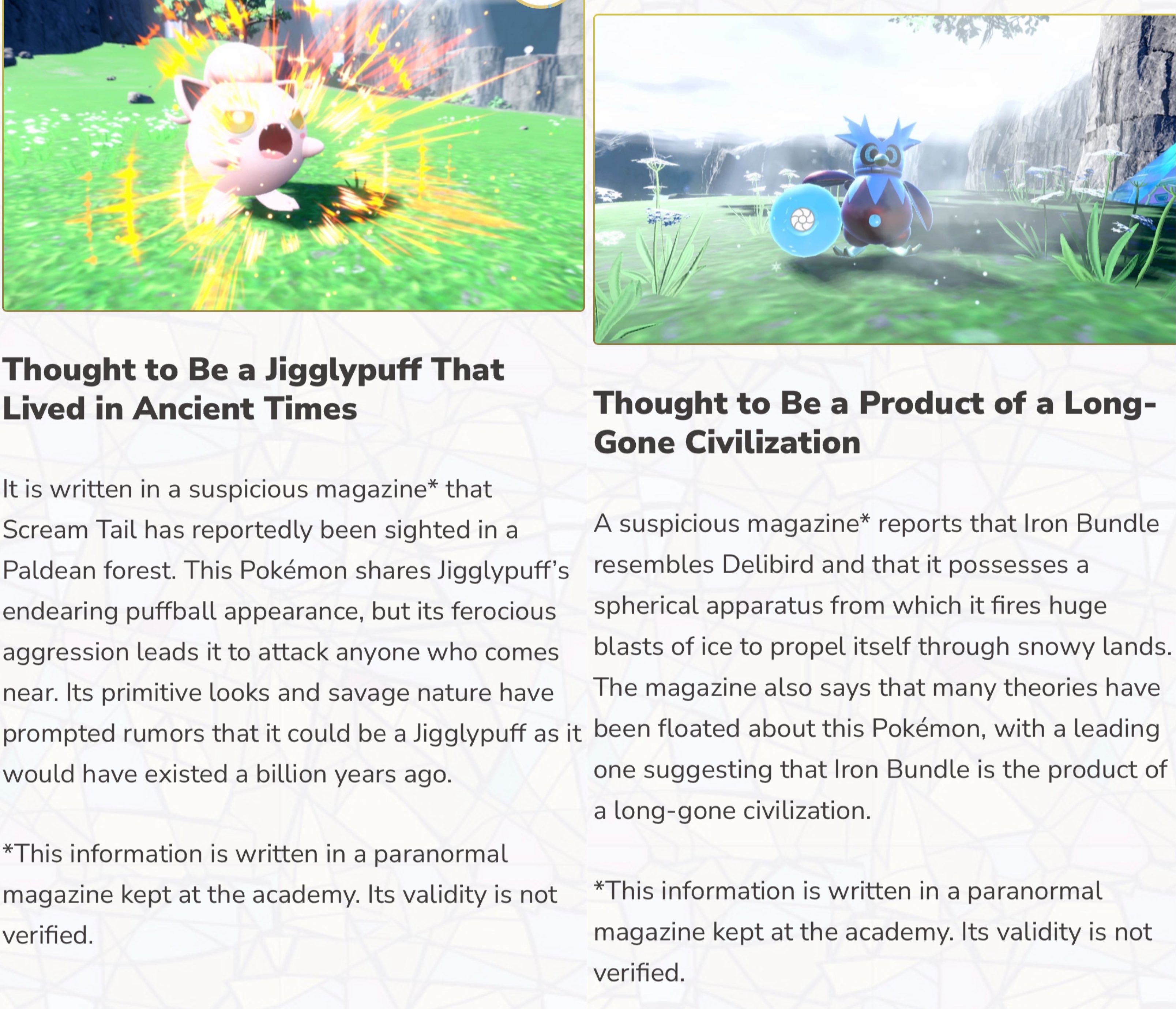 SoulSilverArt on Twitter: "Since #Pokémonday is tomorrow, here’s a light recap of THE paradox ...