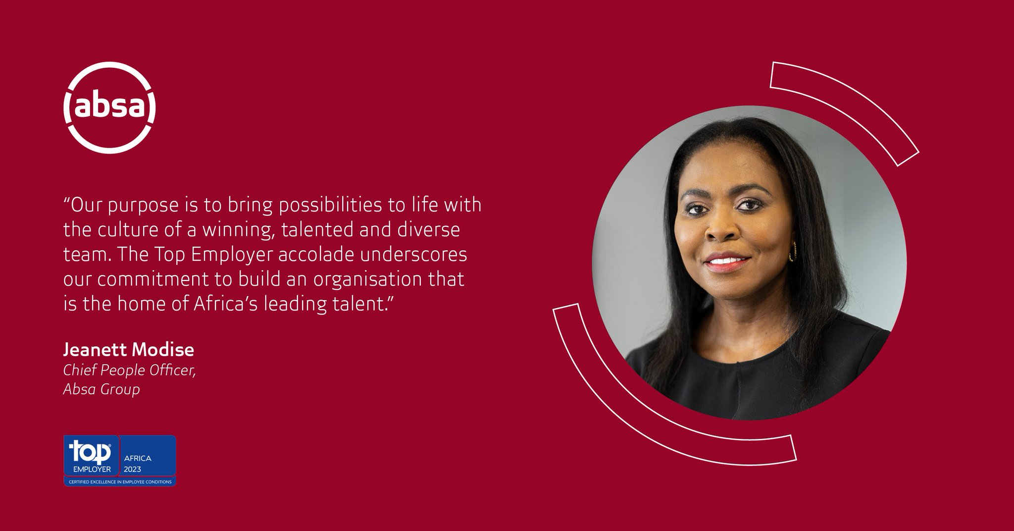 Absa Group on Twitter: "We are thrilled to have been awarded the Top Employer certification for ...