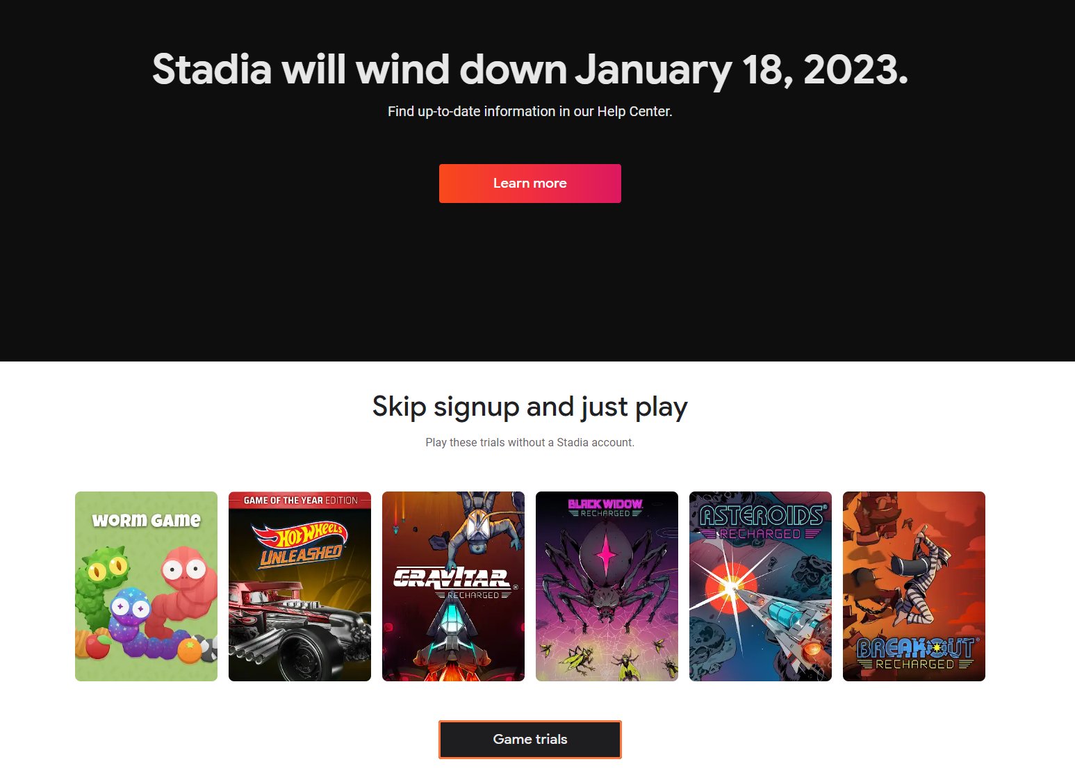 Wario64 on Twitter: "Last day to use Stadia https://t.co/QNoj2VND3T https://t.co/oJicGi299b ...