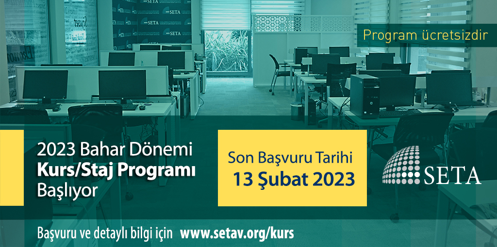 SETA on Twitter: "RT @setavakfi: 📢 SETA 2023 Bahar Dönemi Kurs/Staj Programı Başlıyor! SETA ...