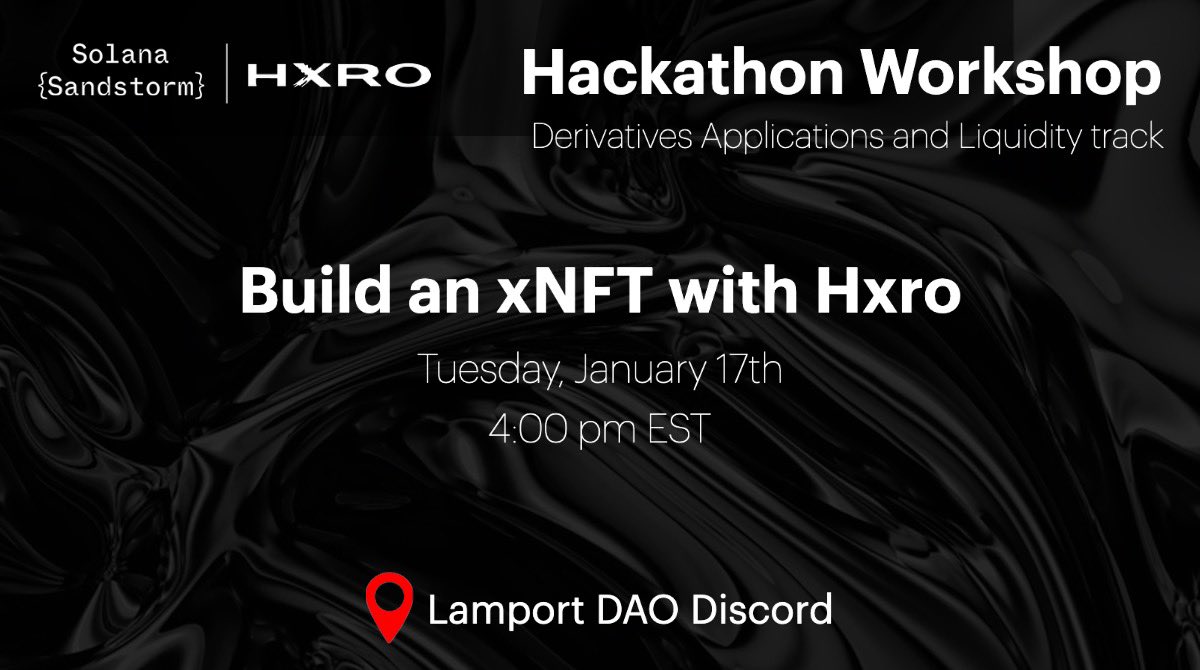 Hxro Labs ( ️, ️) on Twitter: "@xNFT_Backpack 🤝 @HxroNetwork Want to learn how to build an xNFT ...