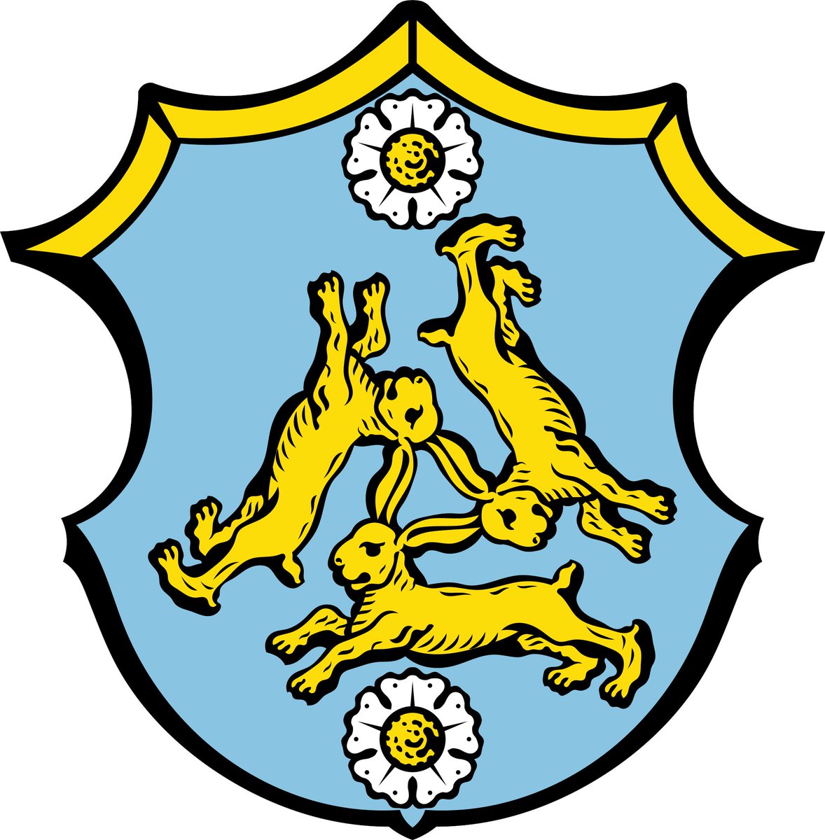 The mysterious symbol of three rabbits chasing each other in a circle ...