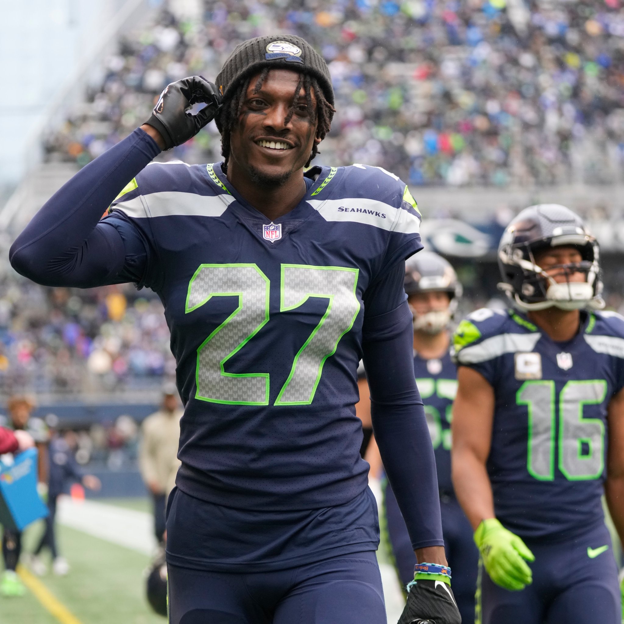 NFL on Twitter: ".@Seahawks CB Tariq Woolen 🏈 tied for the league lead with six INTs 🏈 tied for ...