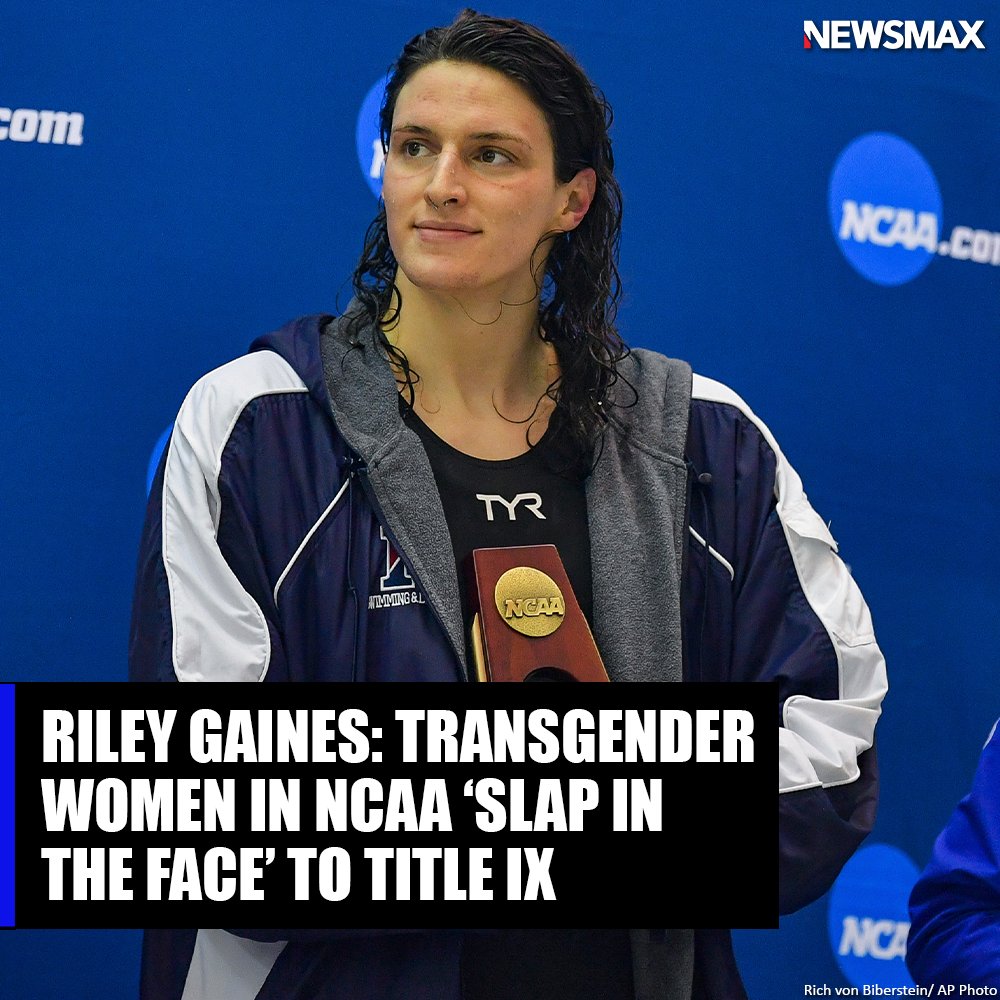 Former NCAA swimmer Riley Gaines [Riley_Gaines_] says having female ...