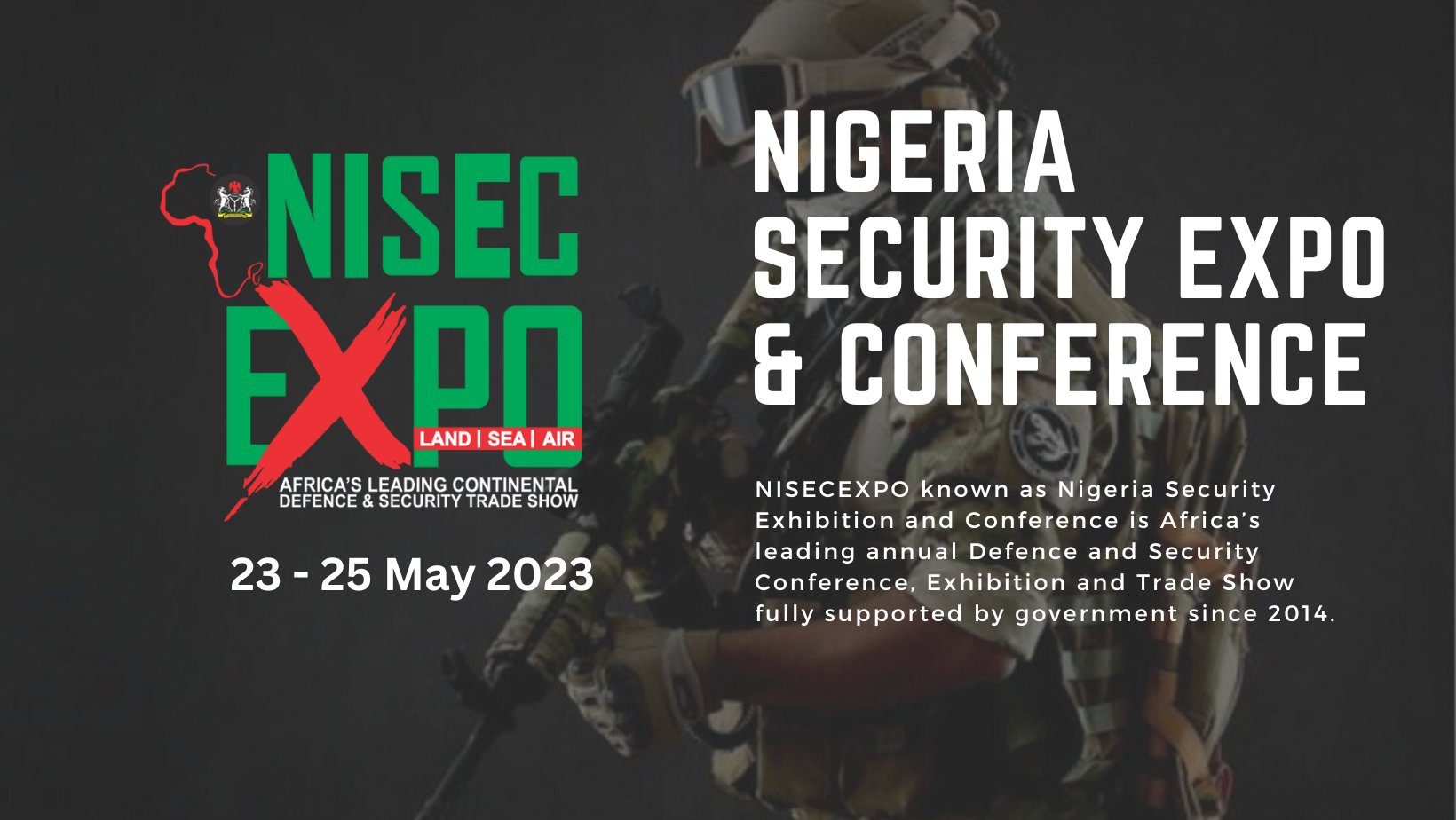 NISEC EXPO 2023 on Twitter: "Mark Your Calendars🗓️ - 23 - 25 My, 2023 - Abuja, Nigeria NISECEXPO ...
