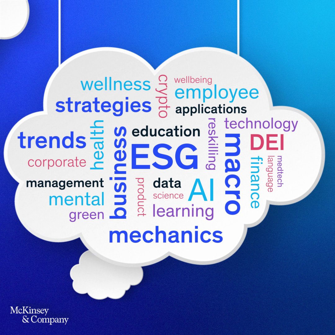 McKinsey & Company on Twitter: "🖥️ Technology and #AI 🧠 Mental health 📝 Reskilling These are ...