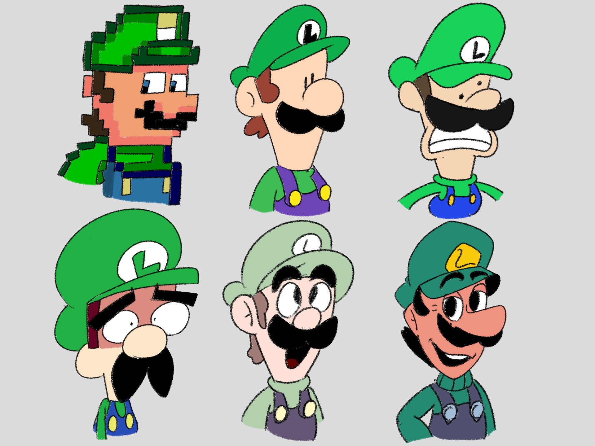 Evolution Of Luigi