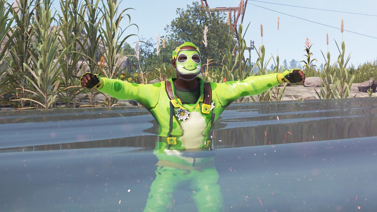 Milho Frito on Twitter: "Yo! Continuation of the Frog Cosplay Set for @playrust! 🐸 Facemask ...