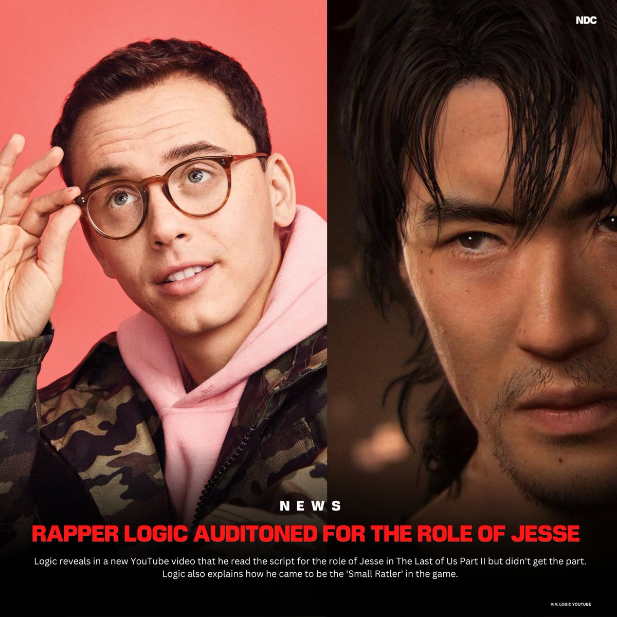 Naughty Dog Central on Twitter: "Logic (Rapper, Musician) revealed in a new Youtube video that ...