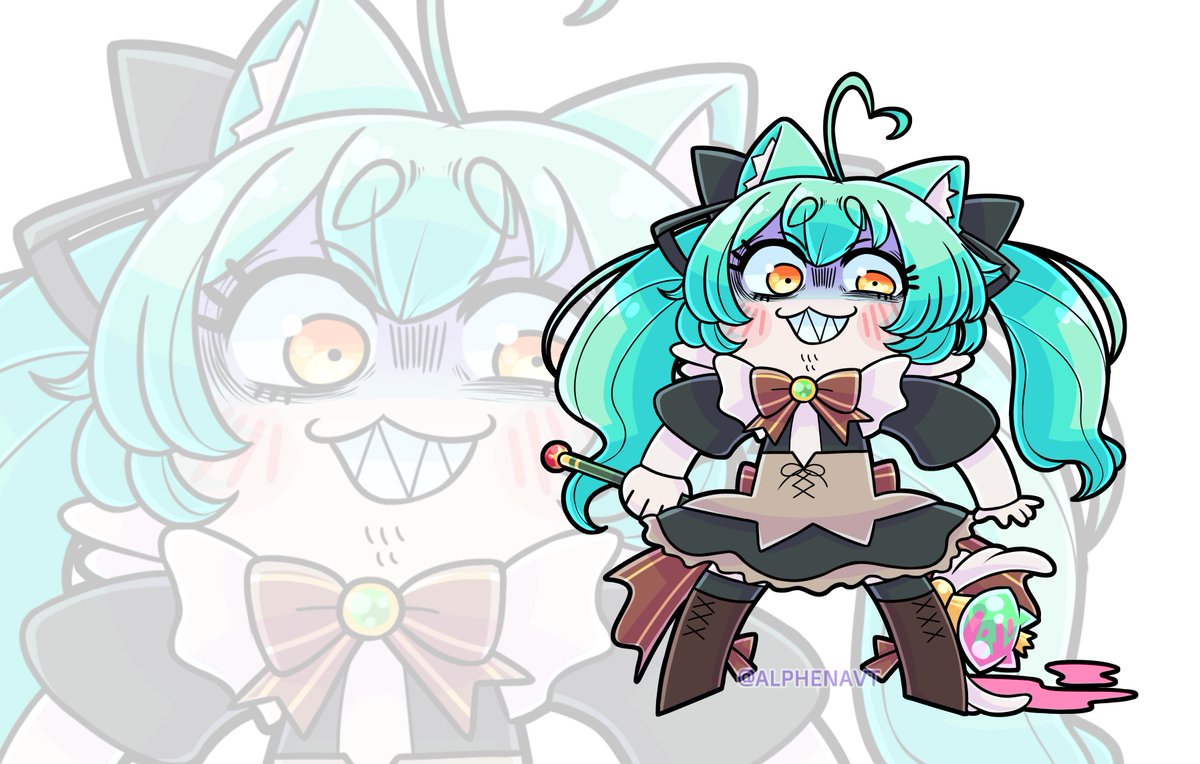 「GREMLIN #17 GIRL_DM_ #girl_dm_art 」|Alphena 🌌 Void Witch VTuberのイラスト