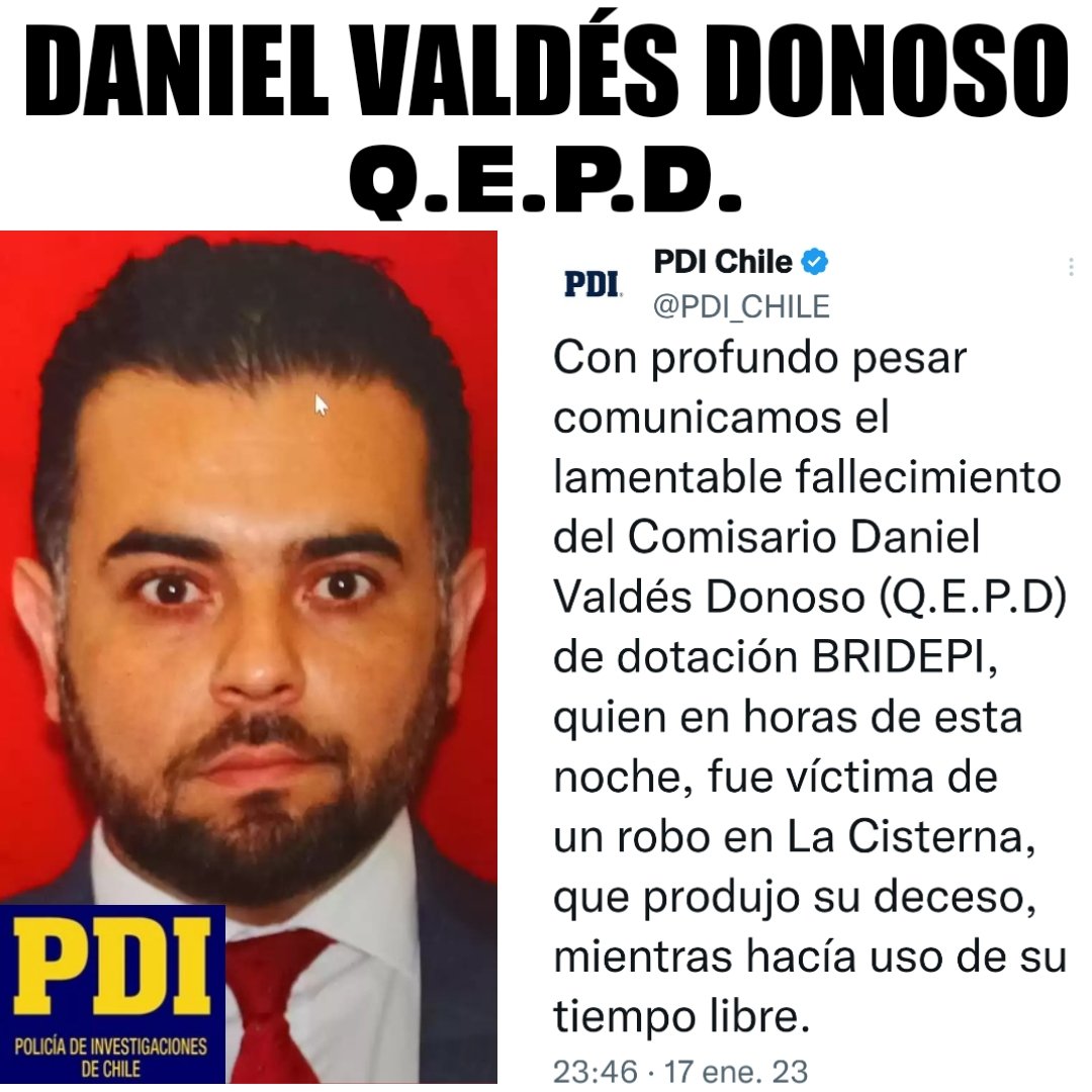 Chilena On Twitter 🚨🇨🇱🚨 Alerta 🚨🇨🇱🚨 Funcionario De La Pdi Daniel
