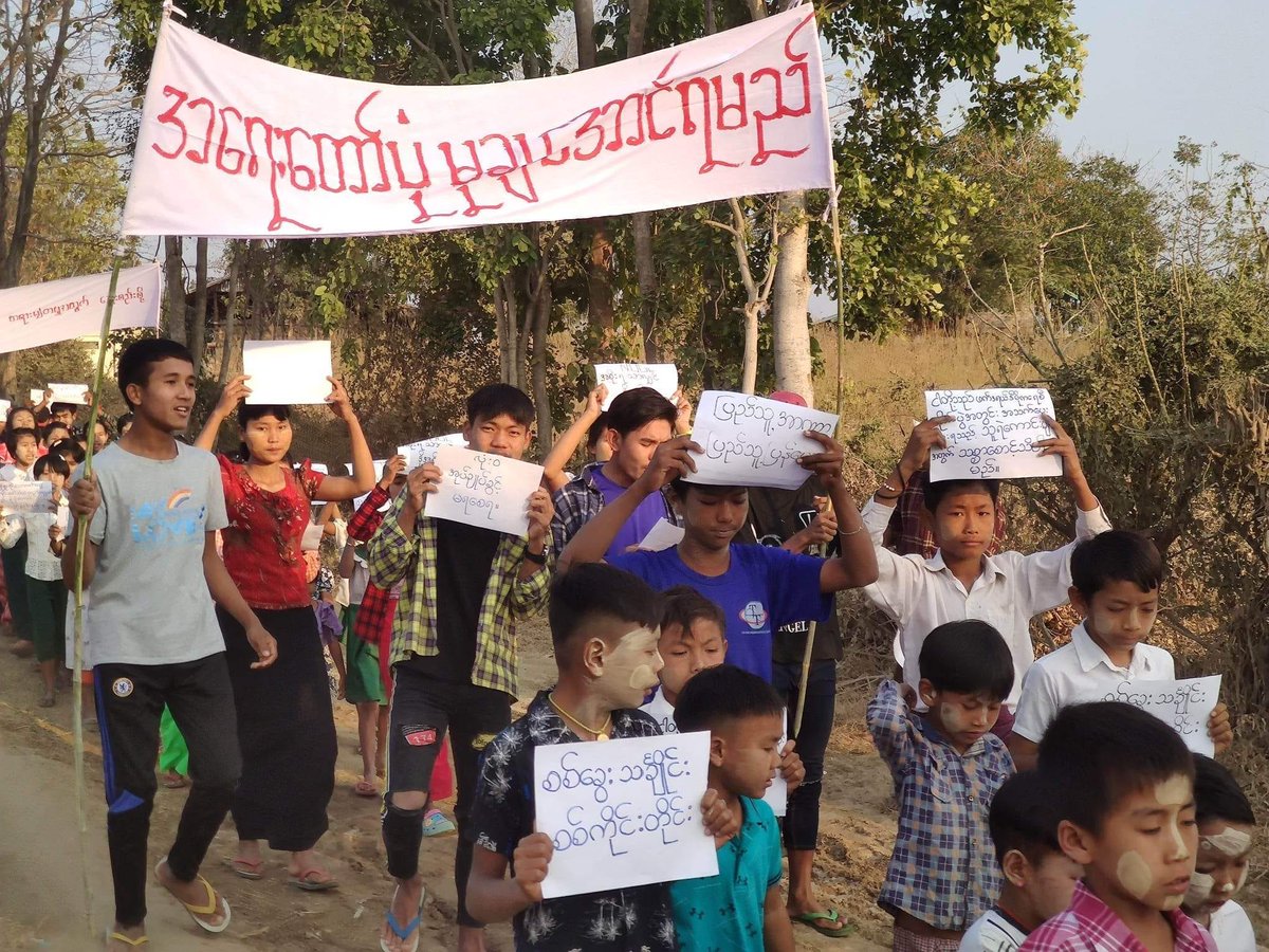 Khit Thit Media On Twitter ခင်ဦးတွင် စစ်ကောင်စီ၏ ရွေးကောက်ပွဲကို လက်မခံကြောင်း ဆန္ဒပြကြွေးကြော