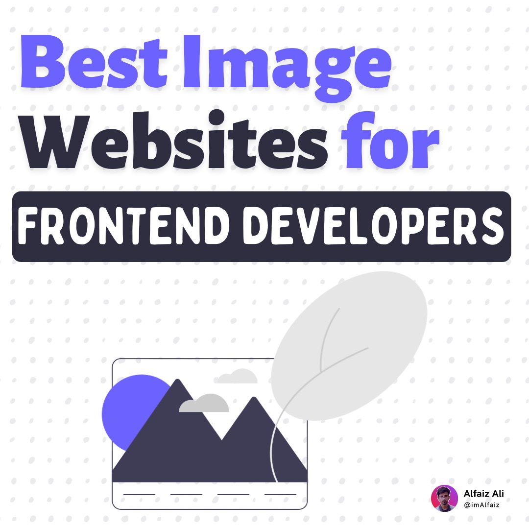 Alfaiz ⚡ On Twitter Stock Image Sites You Should Know As A Frontend