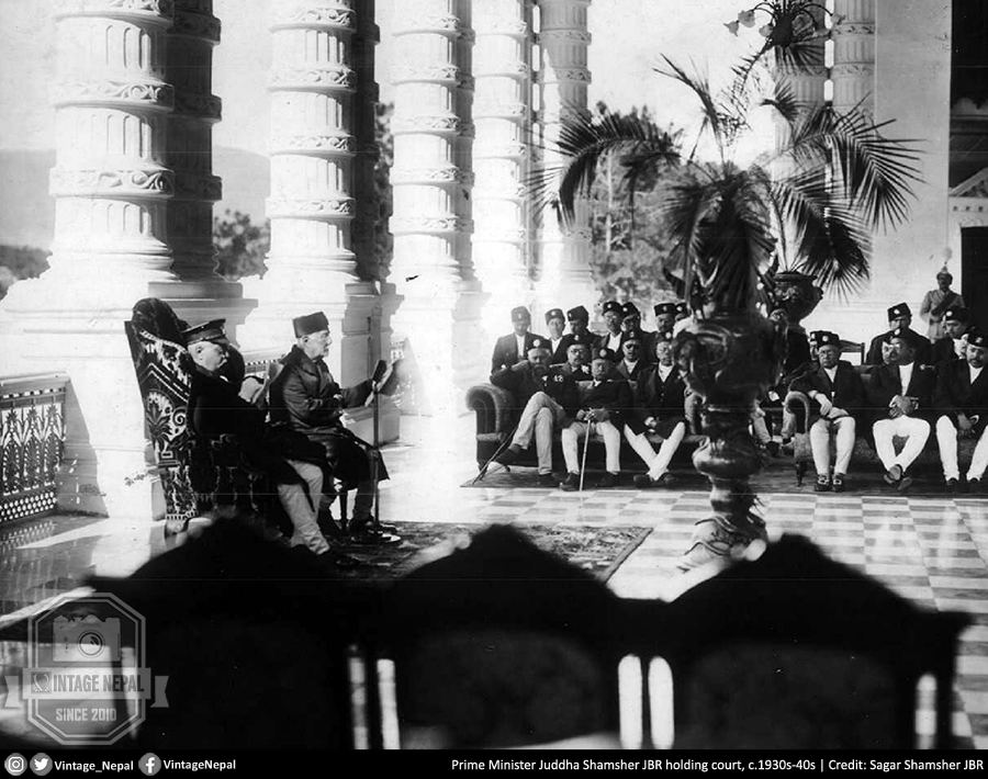 Vintage Nepal (Rare Historical Pics & Vids) on Twitter: "Prime Minister Juddha Shamsher JBR (in ...