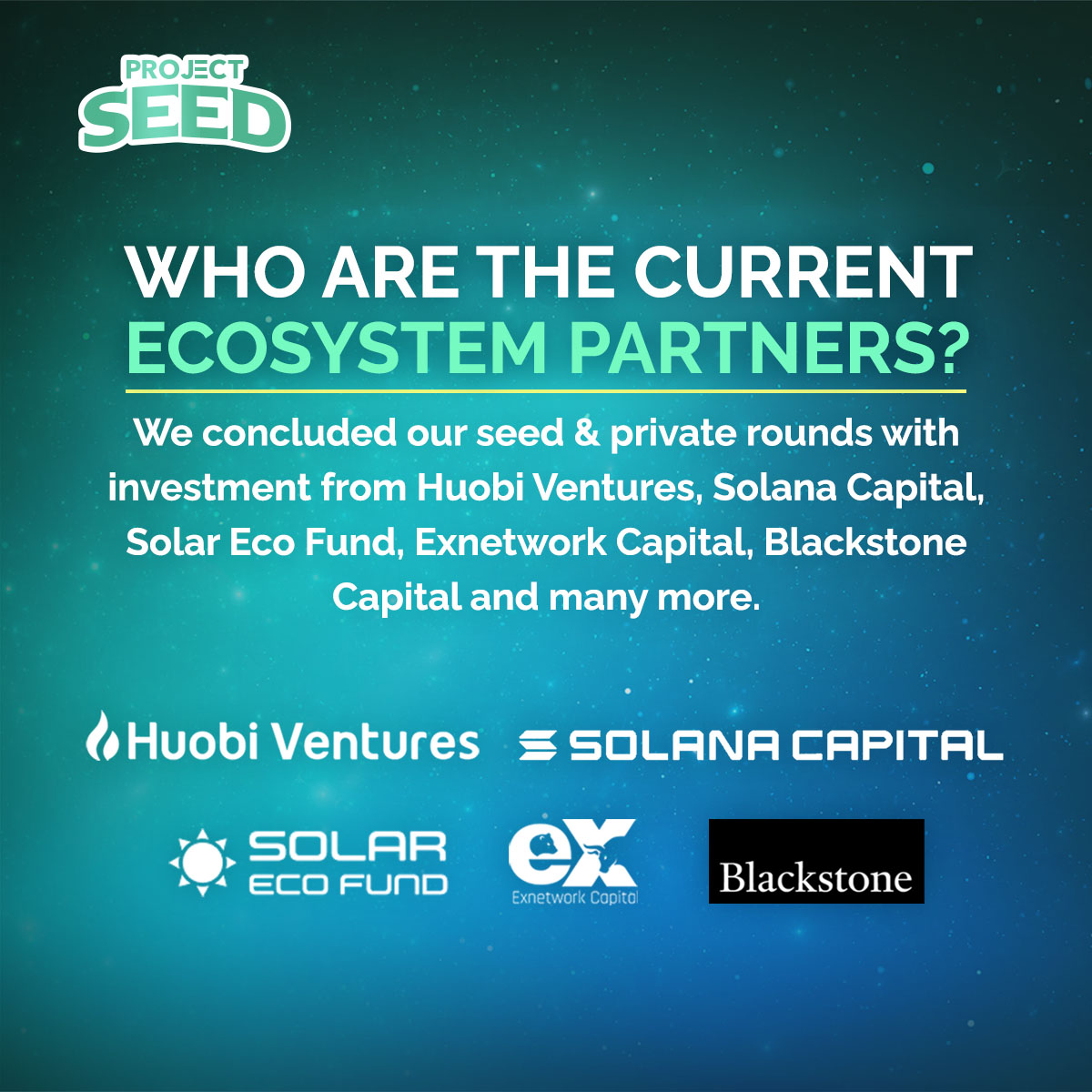 Project SEED | Beta is Live on Twitter: "Project SEED ensures to create a stable and rich ...