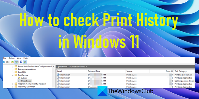 Thewindowsclub On Twitter How To Check Print History In Windows 1110 Dlvritsh3xgj
