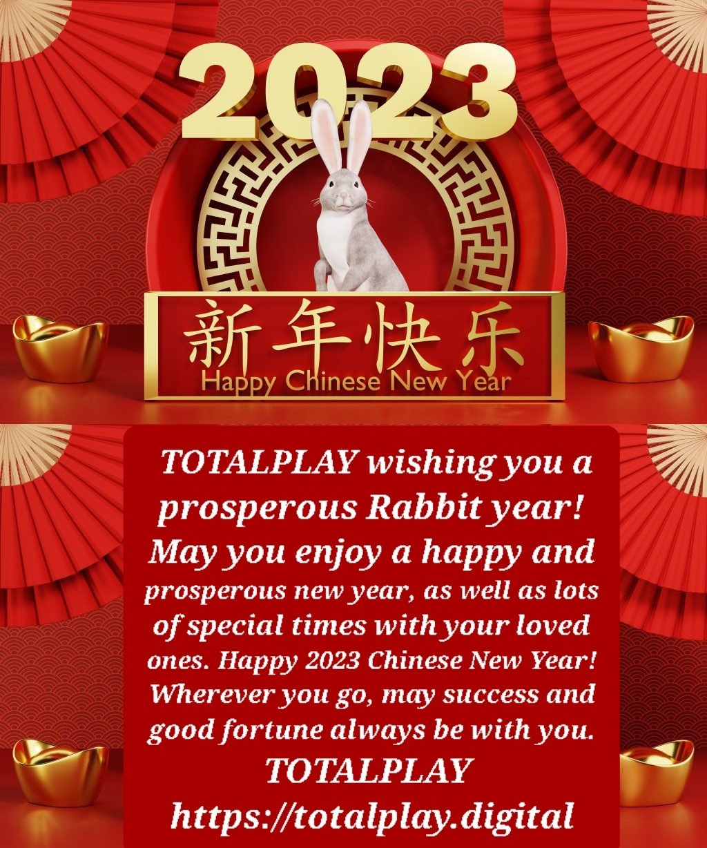 TotalPlay® on Twitter: "TOTALPLAY wishing you a prosperous Rabbit year! Happy 2023 Chinese New ...