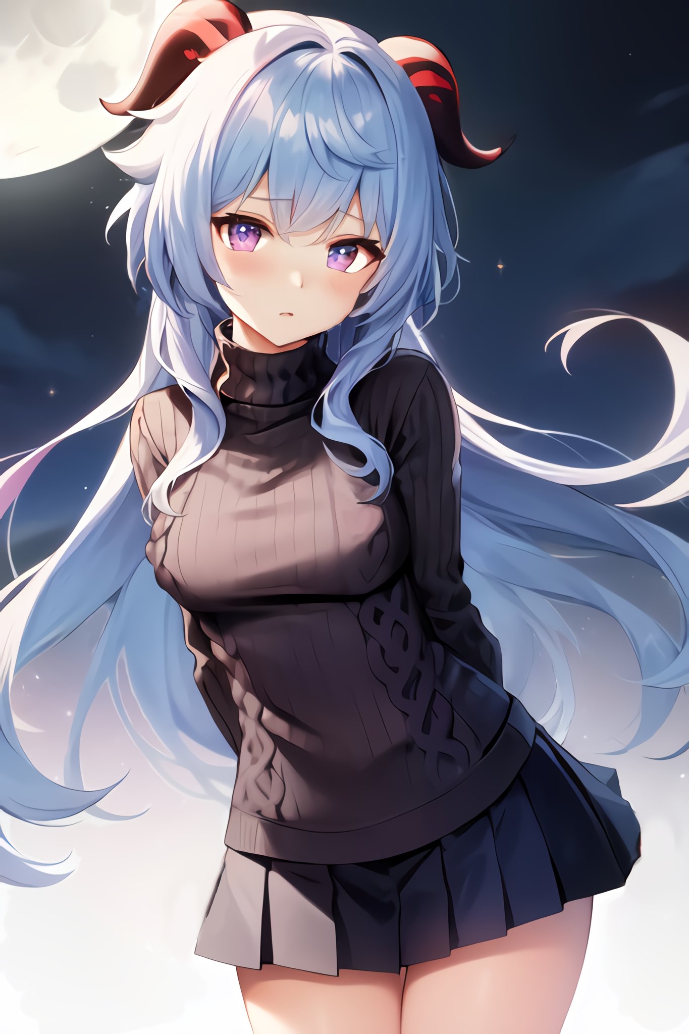 kitokito on Twitter: "月と甘雨 #原神 #甘雨 #GenshinImpact #Ganyu #stablediffusion https://t.co ...