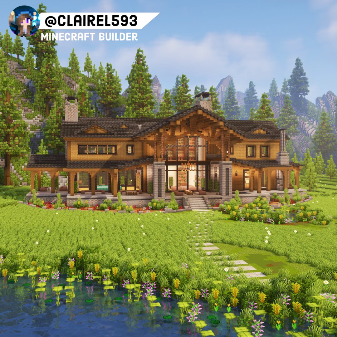 Minecraft Lake House Tutorial