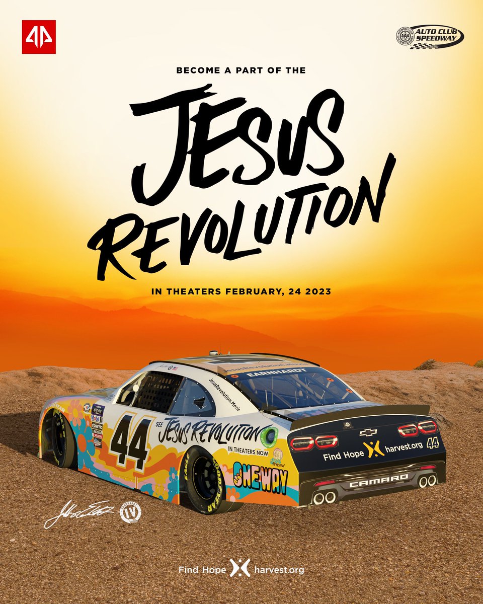 Jeffrey Earnhardt’s “Jesus Revolution” scheme for Auto Club : r/NASCAR