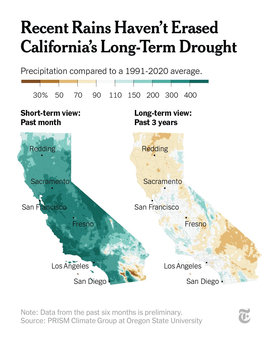 The New York Times on Twitter: "A rapid string of punishing storm systems, known as atmospheric ...