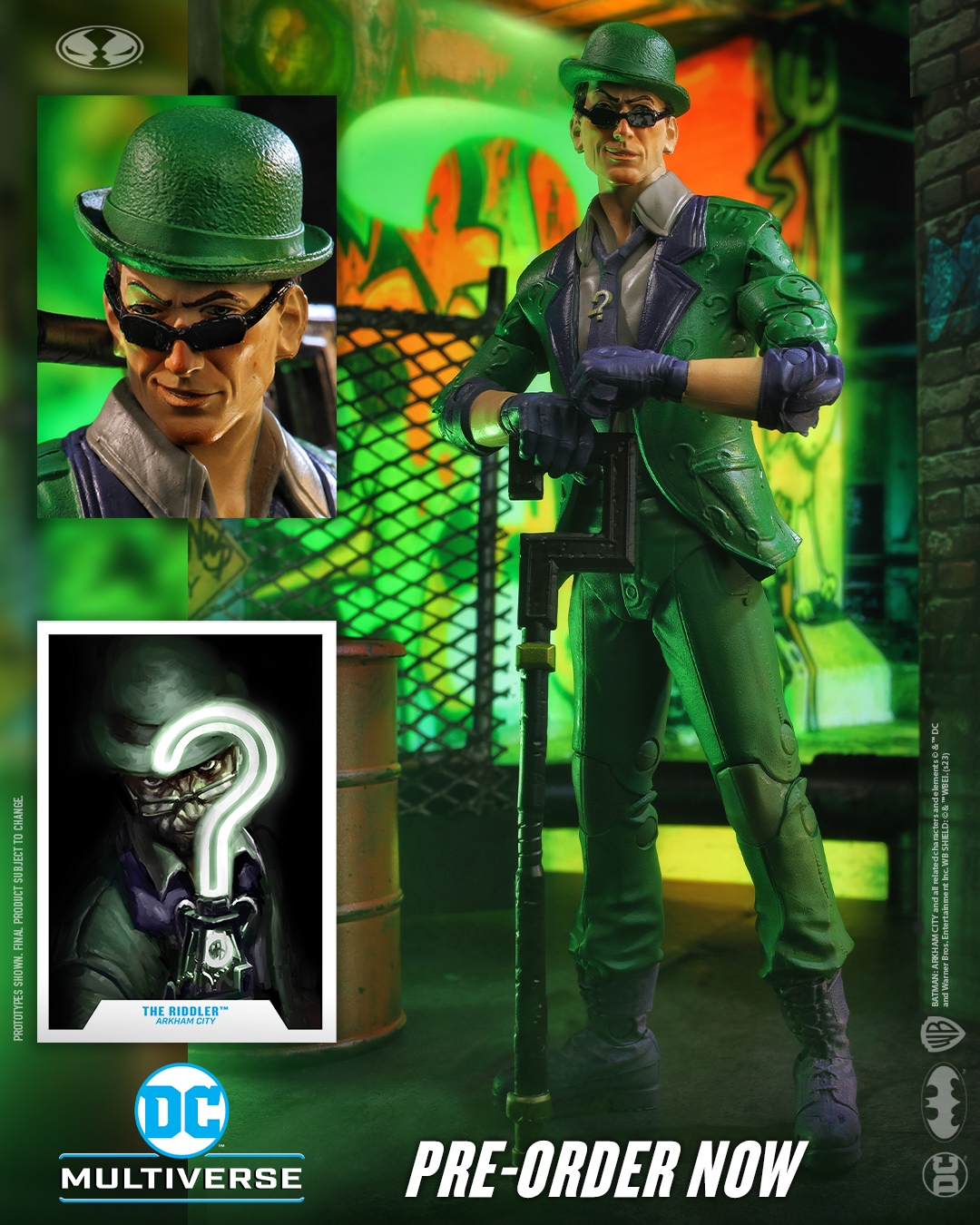 Acertijo Batman Arkham City Logo DC Direct Batman Arkham City