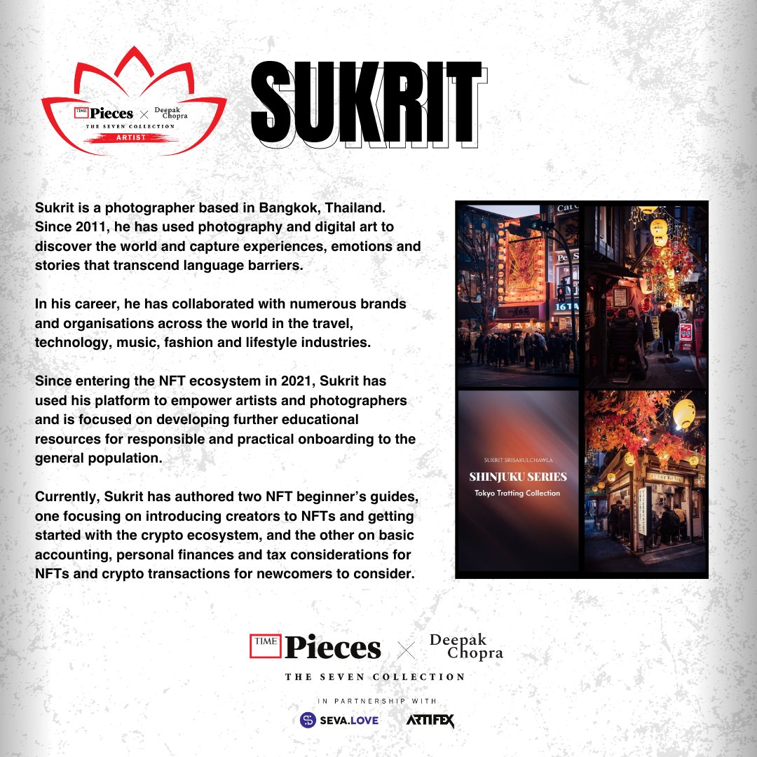 TIMEPieces on Twitter: "RT @sevaislove: Sending love to @sukrit25 for his contribution to # ...