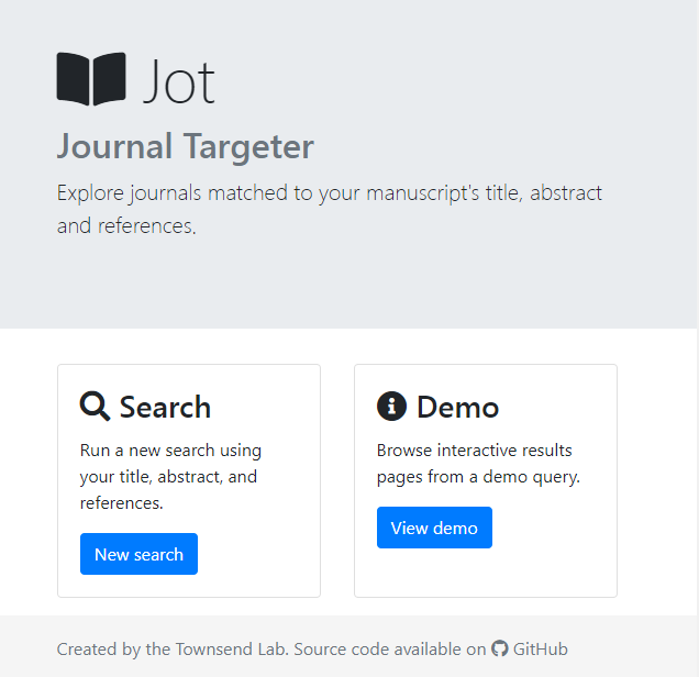 Jot – Journal Targeter l Explore os periódicos correspondentes ao ...