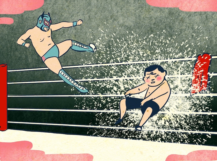 モグライダーinfo on Twitter: "RT @owarai_natalie: モグライダーがWeb動画でショート漫才93連発、ともしげは葛飾北斎風イラストに（コメントあり / 写真 ...