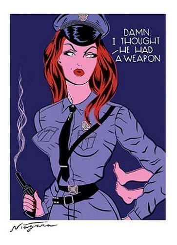 Sexy Pinup Stickers On Twitter Sexypinupstickers Hot Redhead Policewoman Stickers Funny