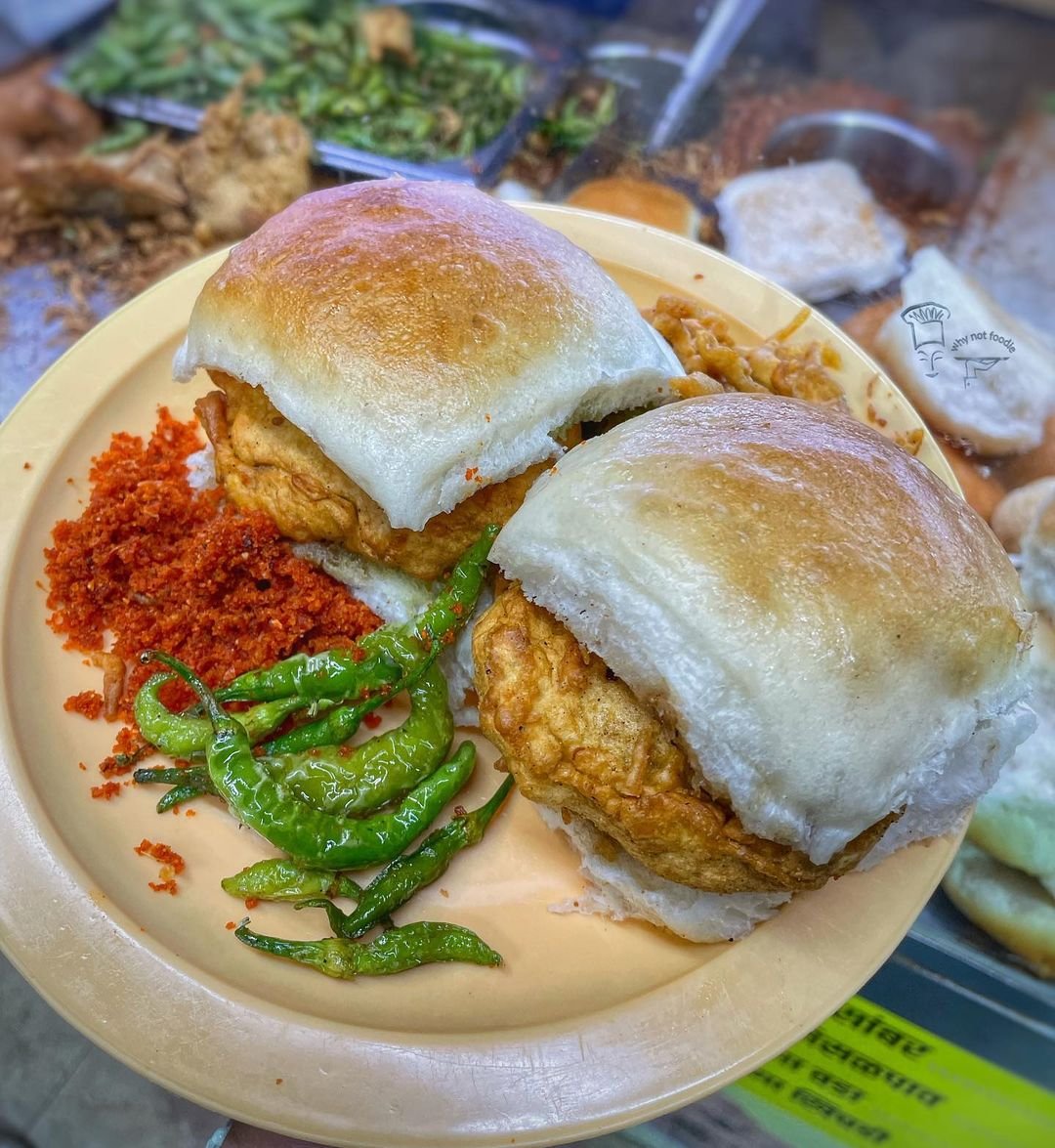 15 mouth watering street foods available across India 1. Vada Pav ...