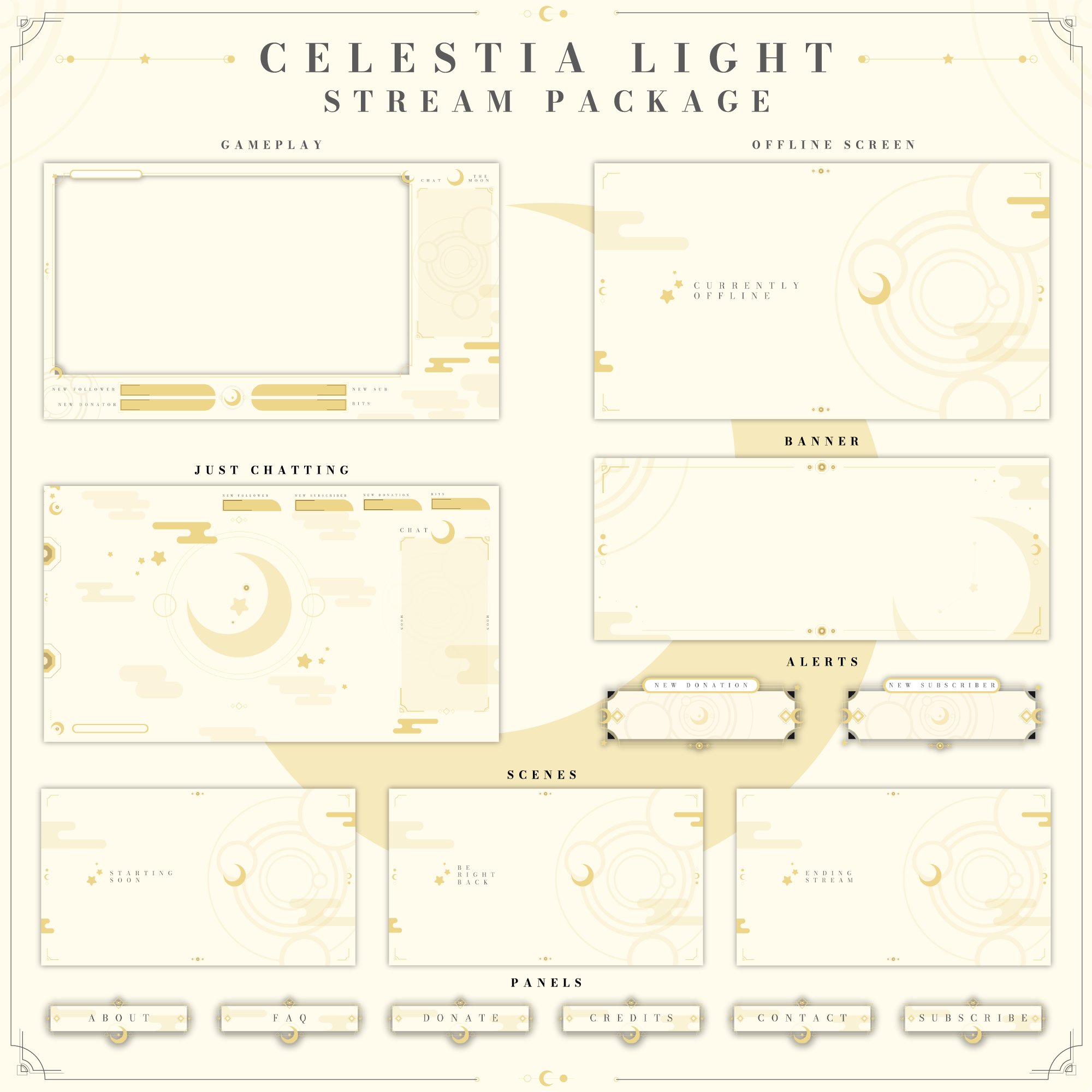 UWU MEDIA | VTUBER GRAPHICS STUDIO on Twitter: "Premade Package; Celestia ˚₊- ,, Will you choose ...
