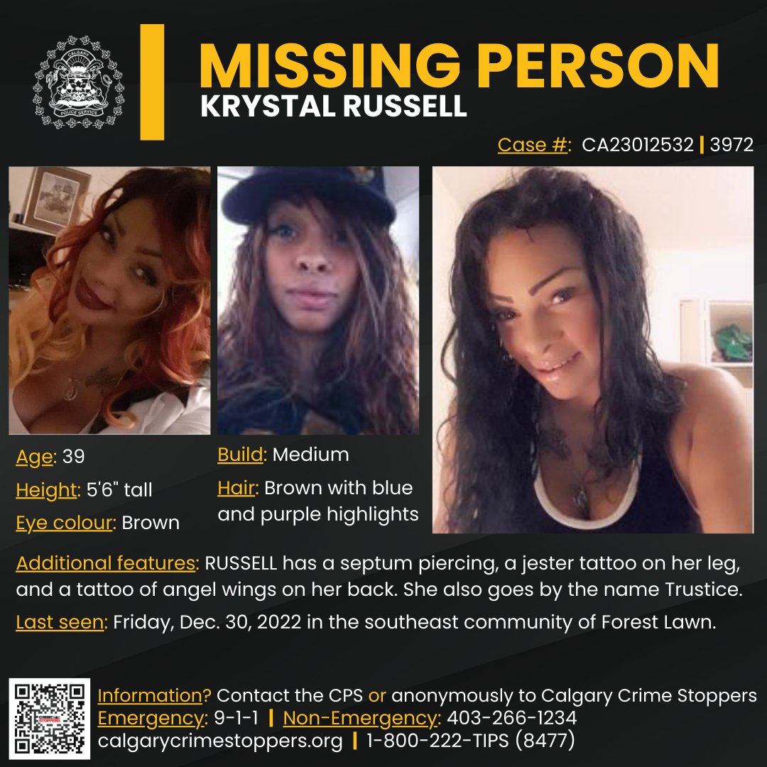 Calgary Police On Twitter We Are Asking For The Publics Help To