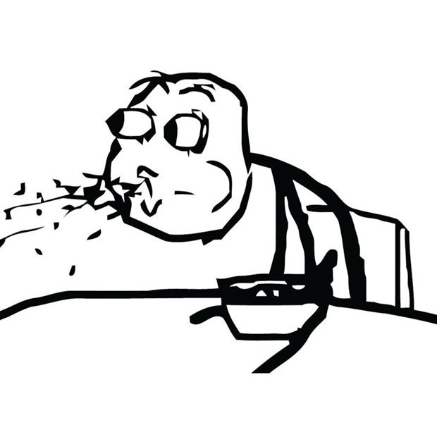 Cereal Guy Stick Figure Spitting