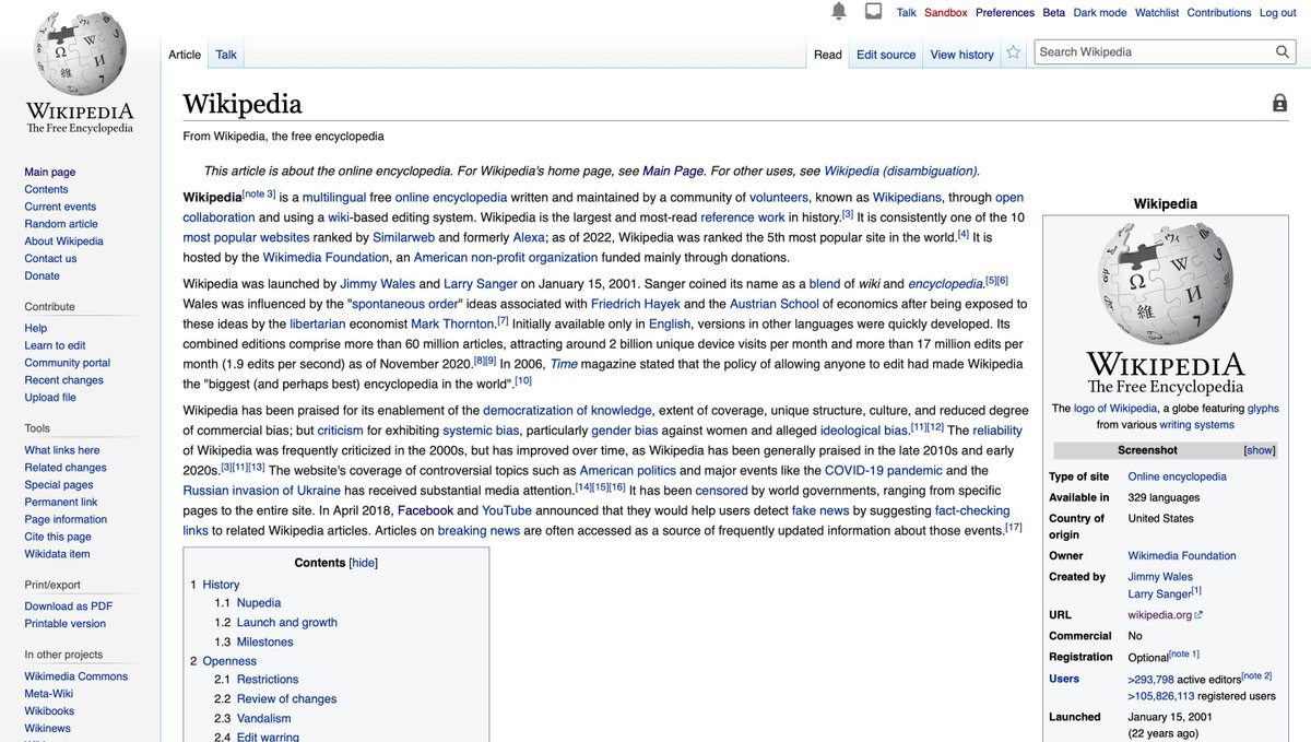 i 🦭 on Twitter: "very important PSA for people who despise the new Wikipedia layout:"