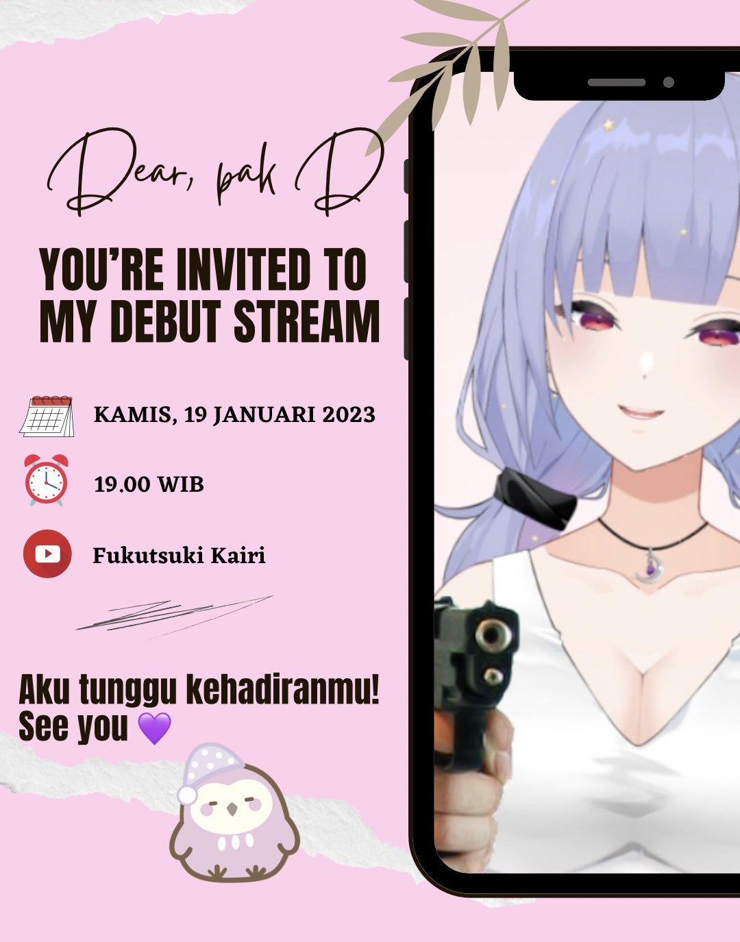 Mr. Seal D Deal 🦭💼 || Vtuber ID on Twitter: "Waa malem ntar ada yang debut... Tapi kok.. serem ...