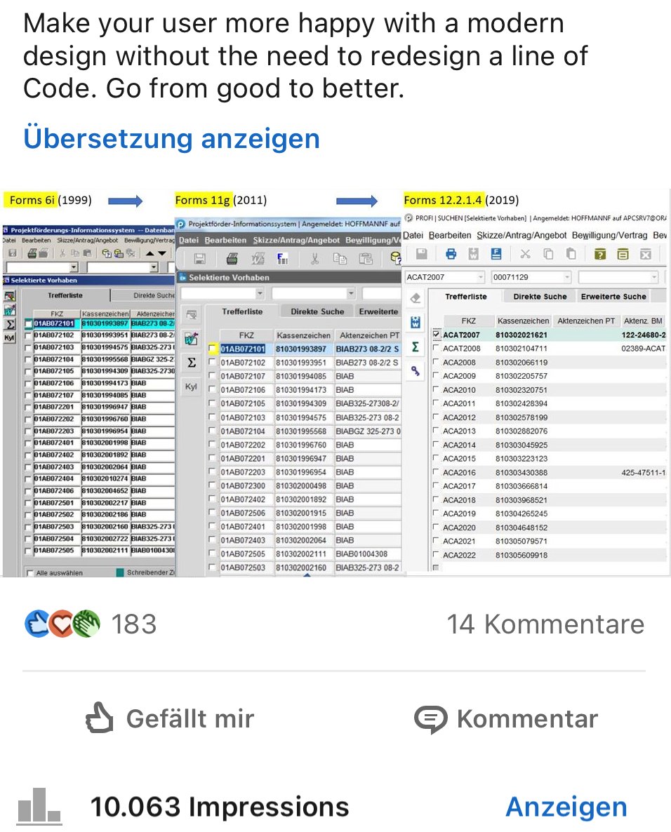 Frank On Twitter I Got The Feeling That Oracleforms Still Has Some Active Developers In