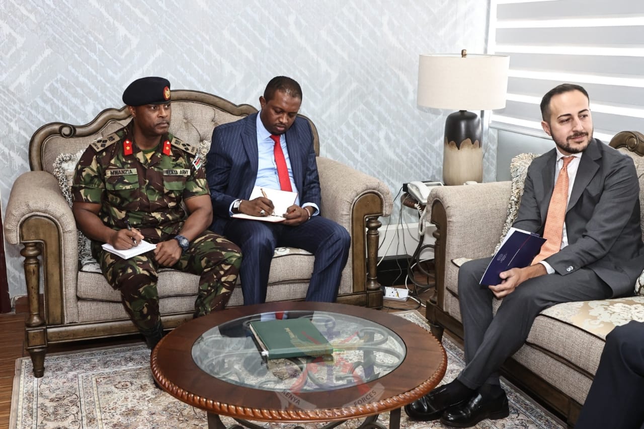 Kenya Defence Forces on Twitter: "Defence C S Hon. Aden Duale today hosted the Italian Amb. to ...