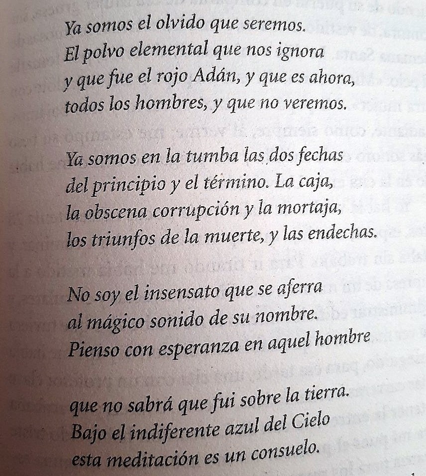 "Ya somos el olvido que seremos..." Jorge Luis #Borges #borges ...