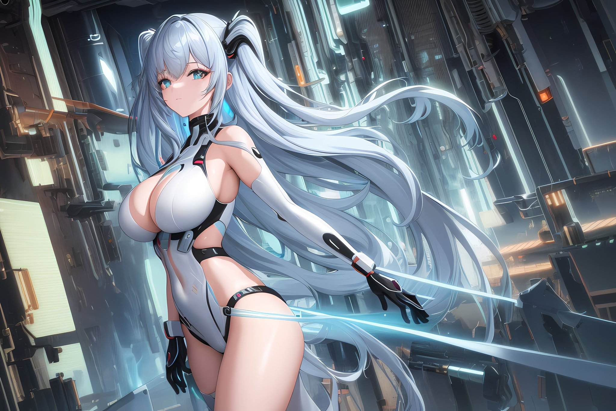 MachinAI on Twitter: "sci-fi school swimsuit biopunk landscape #AIイラスト #AIart https://t.co ...