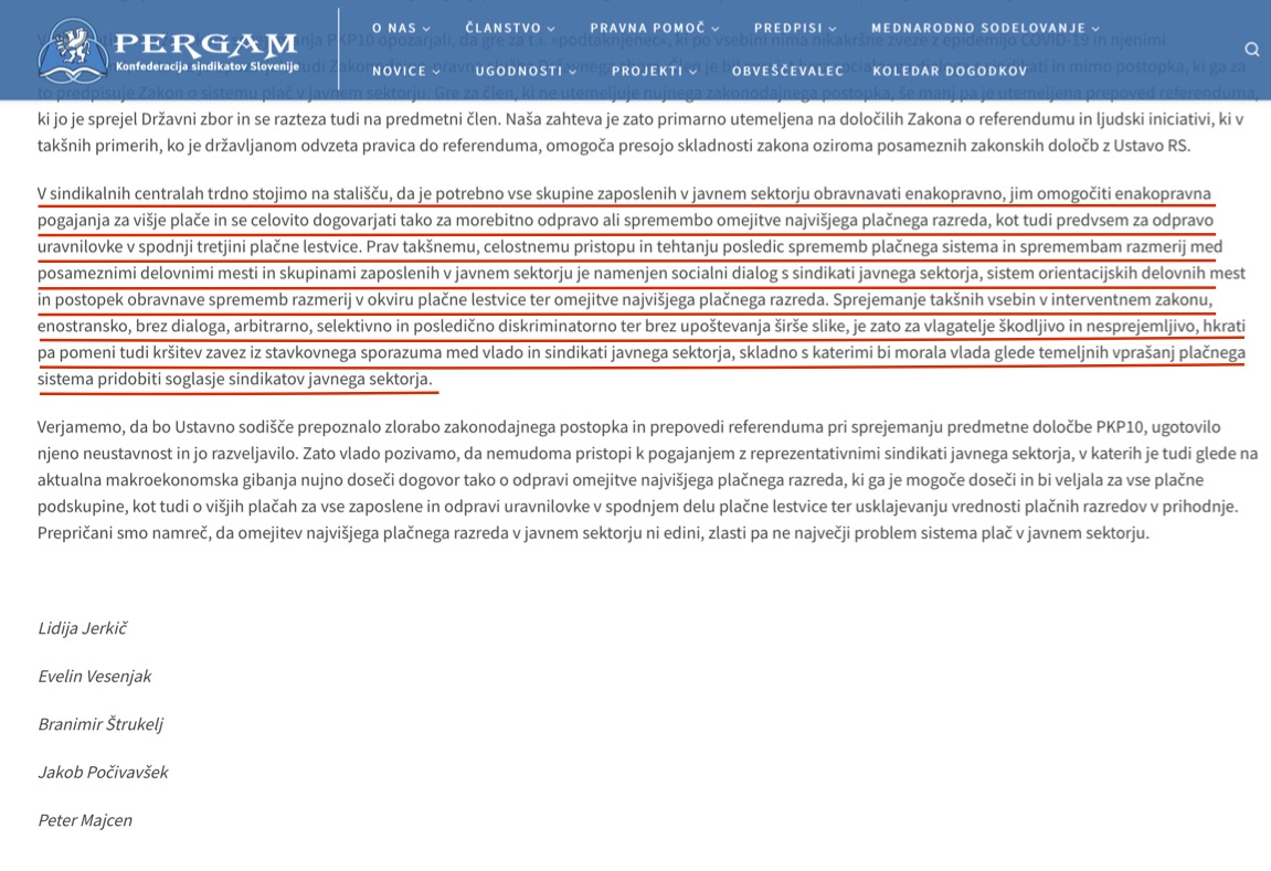 Jelka Godec on Twitter: "#ZSSS, @SVIZSlovenije, #Pergam, #KSS in #KS90 so ob predvidenem dvigu ...